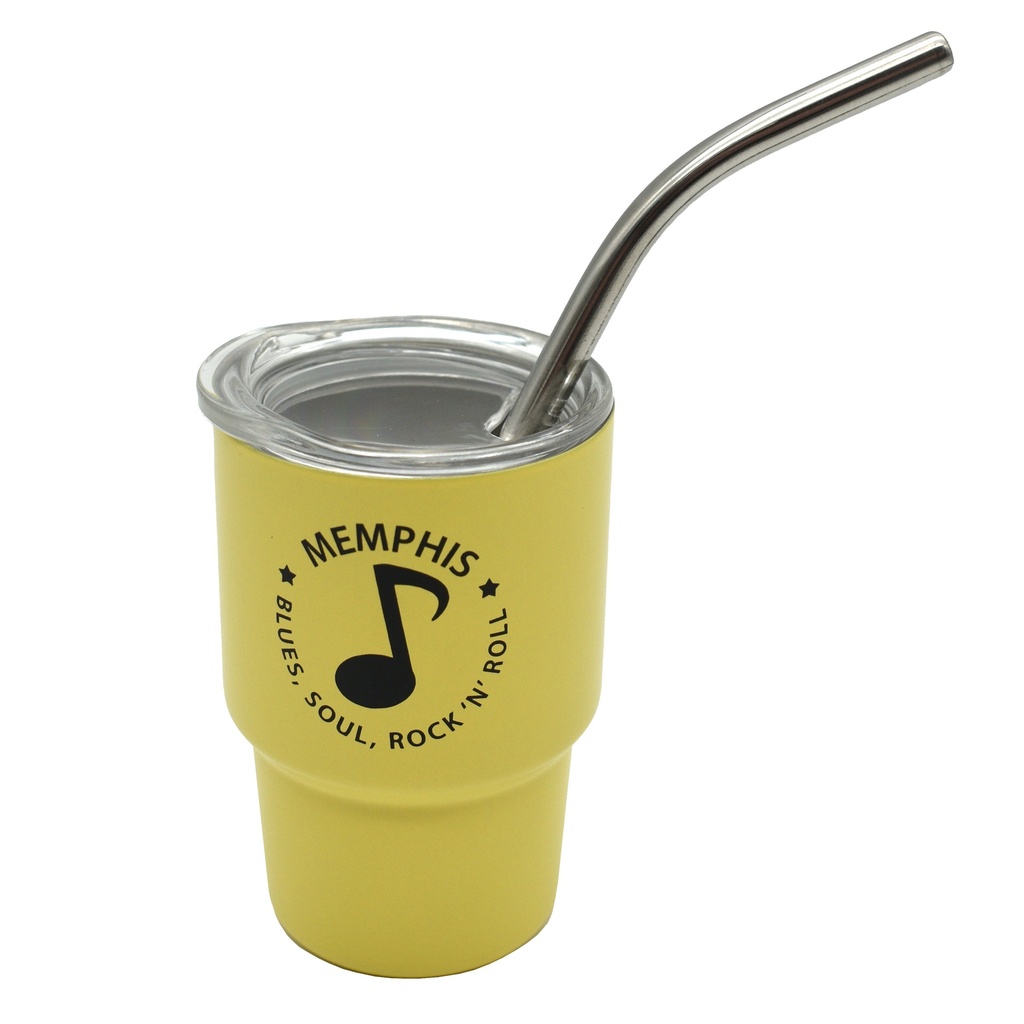 Memphis Shot Glass - Mini Tumbler Yellow | Mid-South Products
