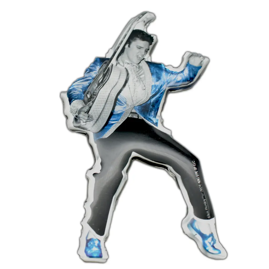 Elvis Sticker - Blue Suede Shoes Puffy | Mid-South Products