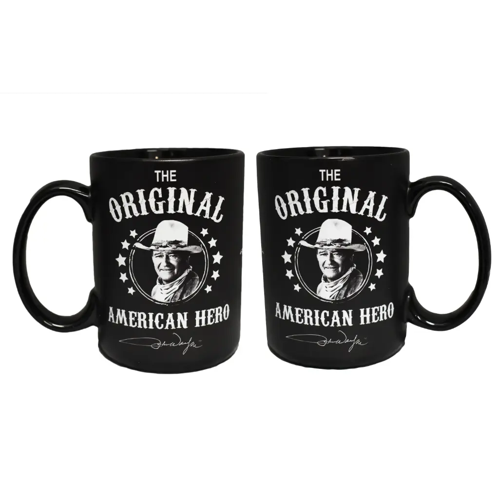 John Wayne Mug - Blk & Wht Est. | Mid-South Products