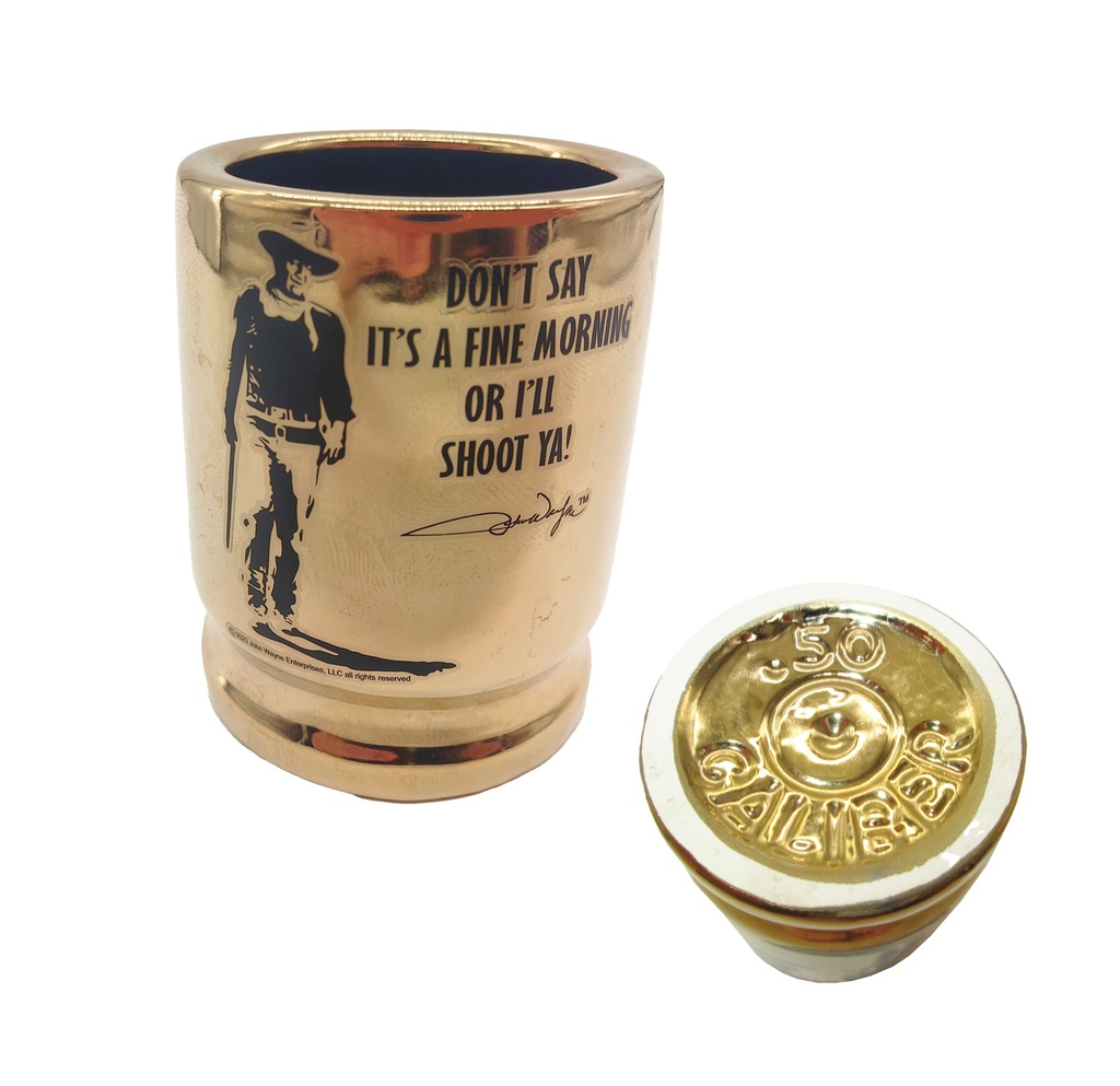 John Wayne Shot Glass - Gold Bullet | Mid-South Products