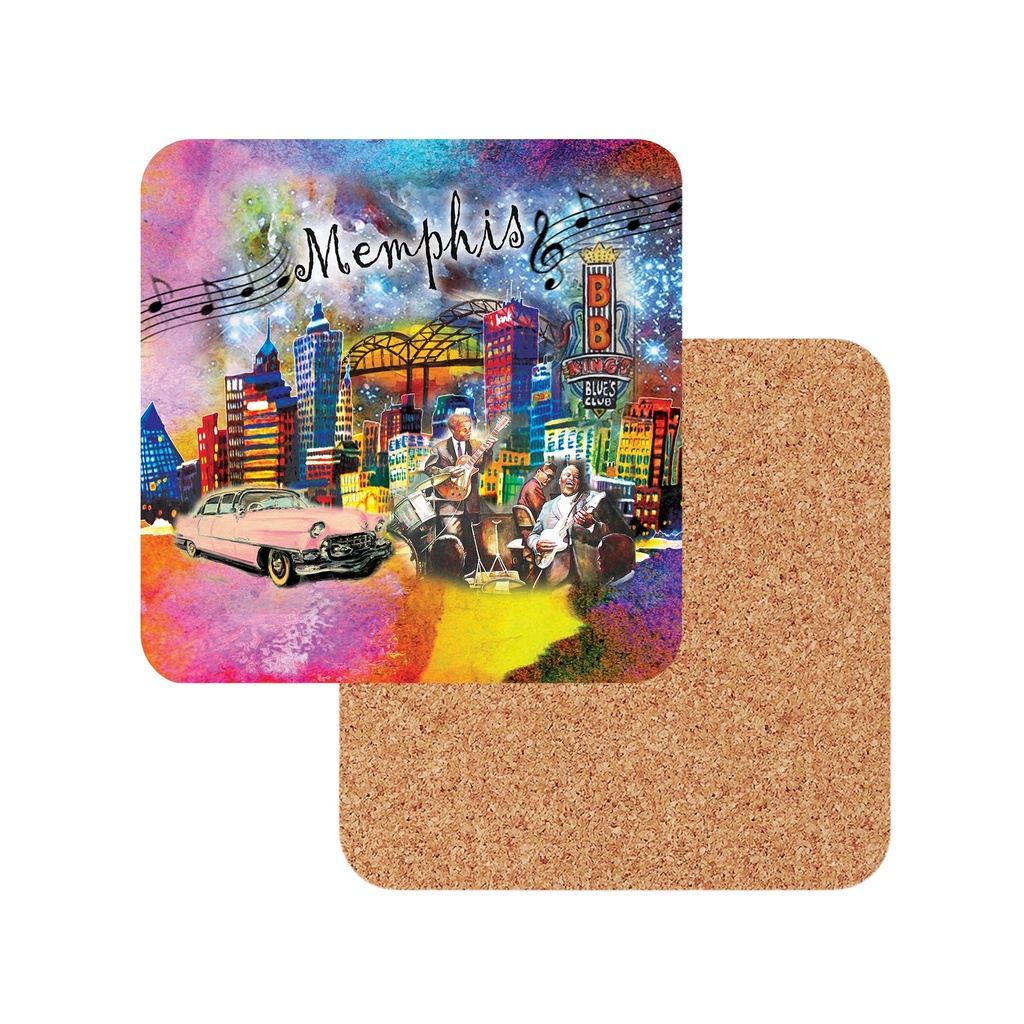Memphis Coasters - Collage - 6pc Set | Mid-South Products