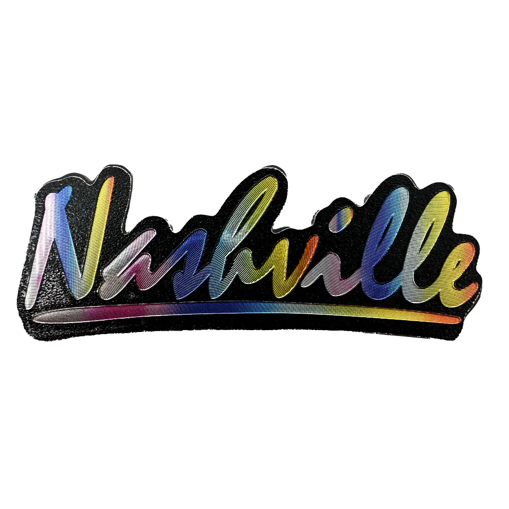 Nashville Magnet - Name Metallic | Mid-South Products