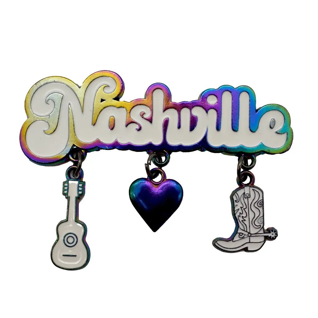 Nashville Magnet - Metallic With Charms | Mid-South Products