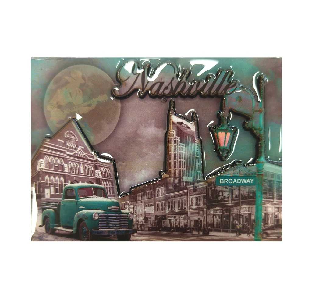 Nashville Magnet - Smoky Night Laser 3D | Mid-South Products