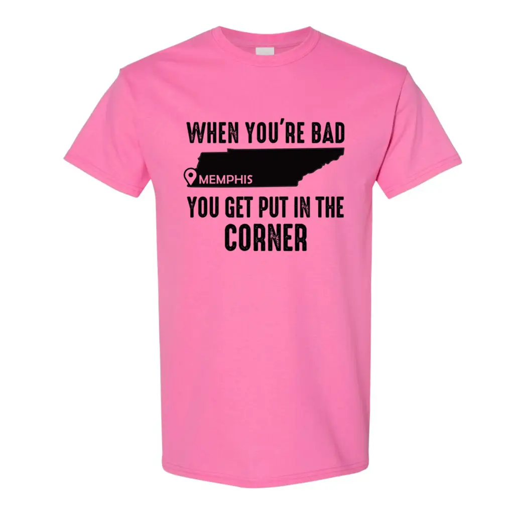 Memphis T-Shirt - Corner Pink | Mid-South Products